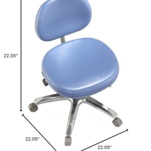 HYDTGZ Adjustable Dental Doctor's Chair Dentist Stools PU Leather with Backrest Seat Dentist Chair for Clinic, Dental, Shop, Lab Chair,Green