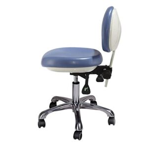 HYDTGZ Adjustable Dental Doctor's Chair Dentist Stools PU Leather with Backrest Seat Dentist Chair for Clinic, Dental, Shop, Lab Chair,Green