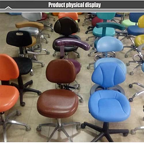 HYDTGZ Adjustable Dental Doctor's Chair Dentist Stools PU Leather with Backrest Seat Dentist Chair for Clinic, Dental, Shop, Lab Chair,Green