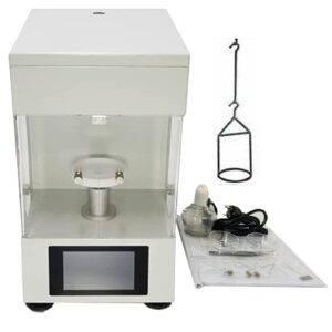 vtsyiqi surface tensiometer du nouy liquid tensiometer surface tension meter tester with pt loop range 0 to 1000 mn/m accuracy 0.1mn/m for oil paint industry test real time display