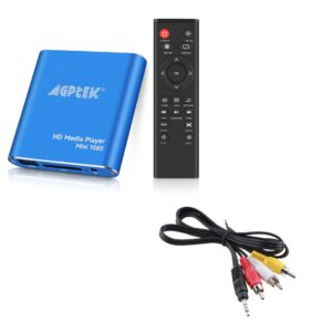 hdmi media player with one more av cable, blue mini 1080p full-hd ultra hdmi mp4 player for -mkv/rm/ mp4 / avi etc- hdd usb flash drive/hdd and sd card