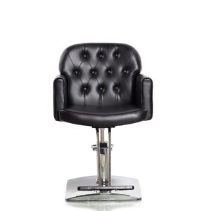 salonsunny black square base 360 degrees swivel salon styling chair barber spa cutting chair