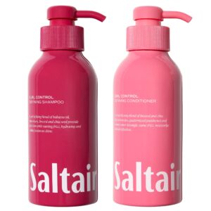 saltair - curl control haircare set - shampoo and conditioner