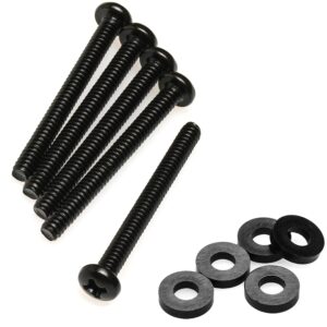 crj 6-32 unc extra long 1-3/8" (34mm) computer radiator fans screws set for 25mm and 30mm fans - 20 screws and 20 washers