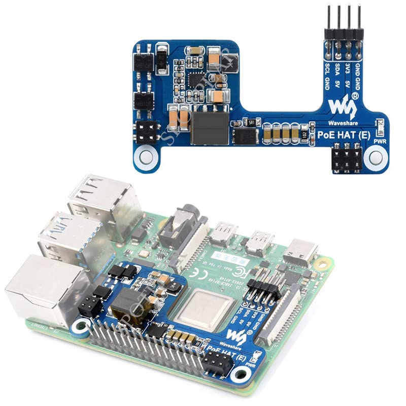 PoE HAT Power Over Ethernet 802.3af-Compliant for Raspberry Pi