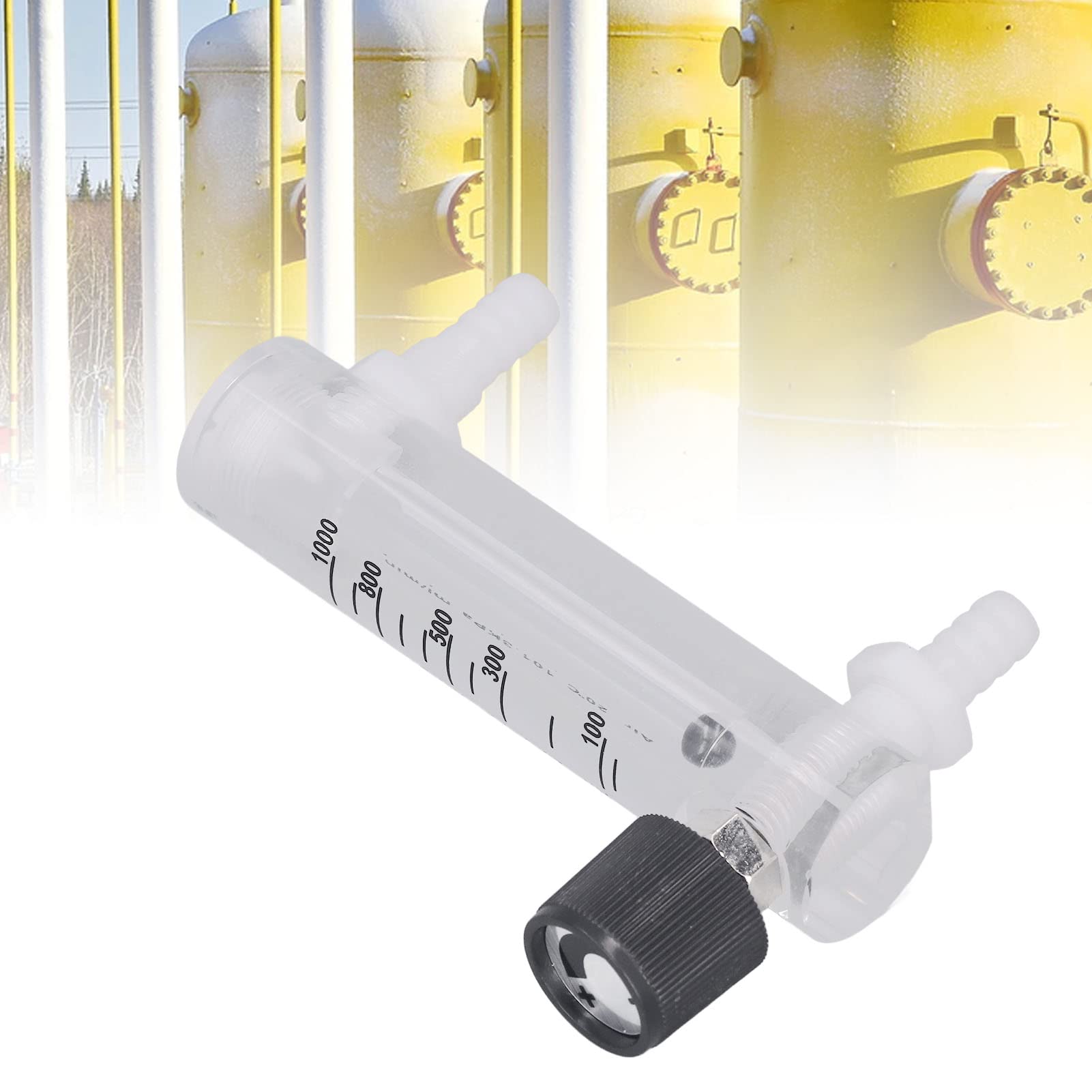 Alvinlite Water Liquid Flow Meter,Thread 0.003-4GPM 0.01-1LPM Flowmeter Measuring Flow-Meter Panel Mount Type FlowmeterMeters for Gas Liquid for Water Industrial Field LZQ-3 Rate Gauge High Accuracy