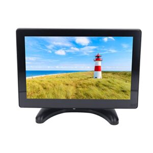 rengu touchscreen monitor, hd color computer monitor dual 10.1-in. wide multiinterface application for games (us plug)