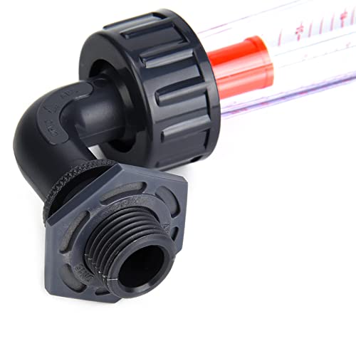 Waterflow Meter, 1/2in Male Thread Liquid Flow Measuring Tool Easy Reading High Accuracy for Various Liquid Media