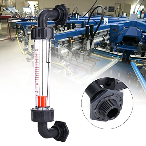 Waterflow Meter, 1/2in Male Thread Liquid Flow Measuring Tool Easy Reading High Accuracy for Various Liquid Media