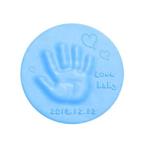 suanlatds newborn baby diy handprint or footprint mud,1pc keepsake,birthday gift (e, one size)