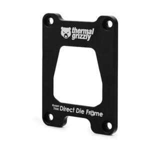 thermal grizzly - direct die frame ryzen 7000 - for mounting ryzen 7000 cpus without the integrated heatspreader - siginficantly lowers operating temperatures