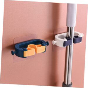 Cabilock 2pcs Mop Broom Holder Wall Mounted Mop Hanger Wall Mounted Mop Holder Broom Organizer