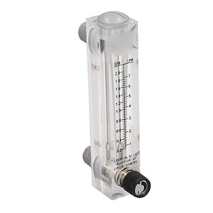 liquid flowmeter tester, standard design easy installation transparent durable panel type flow meter 0.2‑2gpm range for control