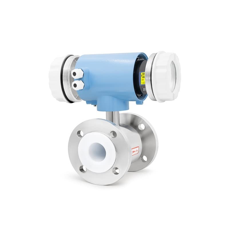 Industrial Digital Flow Meter Sensor High Accuracy Flange Link Standard Pipeline Electromagnetic Flowmeter (Color : DN-100)