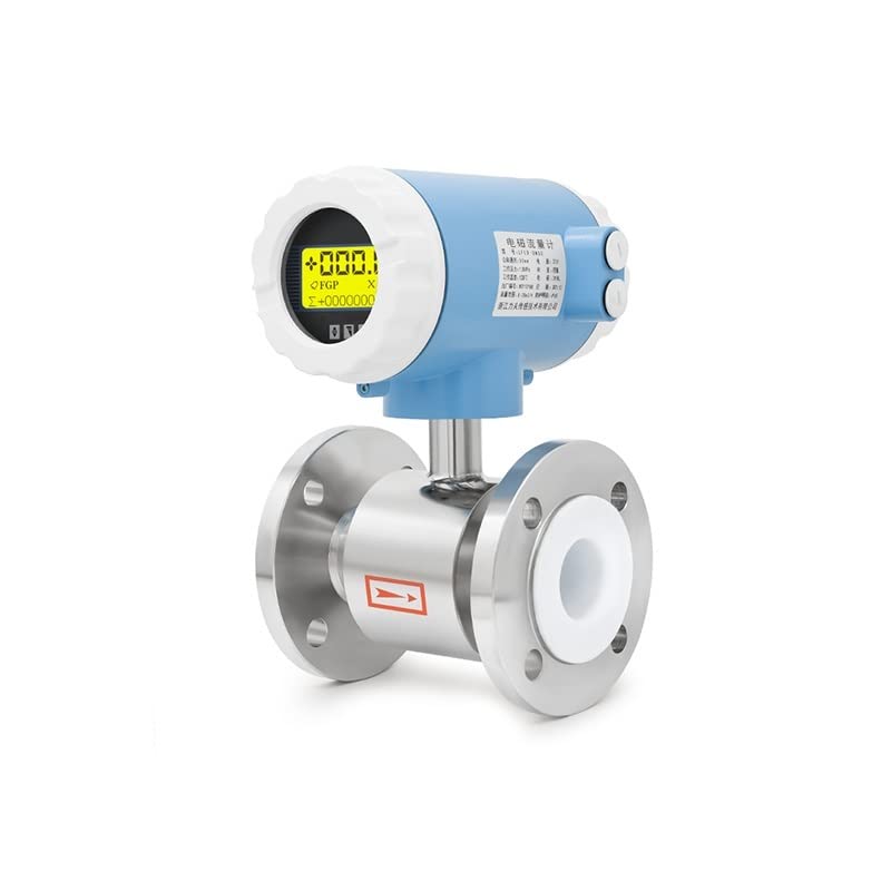 Industrial Digital Flow Meter Sensor High Accuracy Flange Link Standard Pipeline Electromagnetic Flowmeter (Color : DN-100)