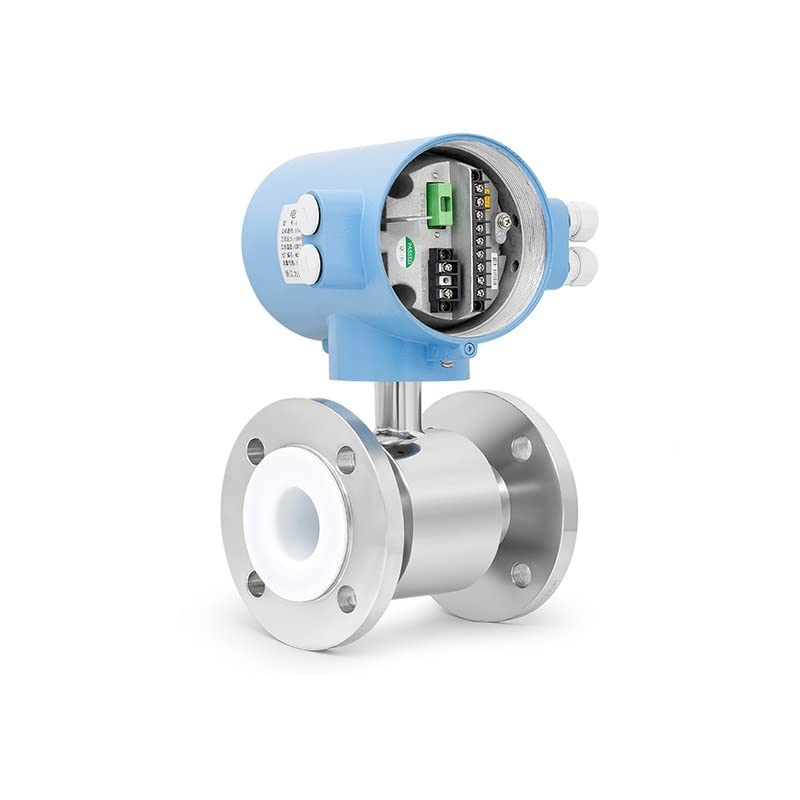 Industrial Digital Flow Meter Sensor High Accuracy Flange Link Standard Pipeline Electromagnetic Flowmeter (Color : DN-100)