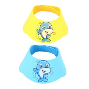 2pcs shampoo cap shower visor for kids baby bath visor hair washing hat for toddlers sun hats for kids toddler sun hat shower hat for kids toddler shower cap shower cap for kids