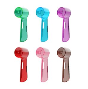 nincha powered toothbrush head cover for oral-b io series toothbrush head - multiple colors -pack of 6