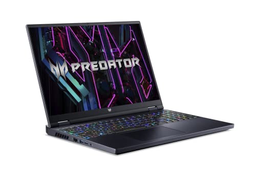 Acer Predator Helios 16 Gaming Laptop | 13th Gen Intel Core i7-13700HX | NVIDIA GeForce RTX 4070 | 16" 2560 x 1600 240Hz G-SYNC Display | 16GB DDR5 | 1TB Gen 4 SSD | Killer Wi-Fi 6E | PH16-71-72YG , Black