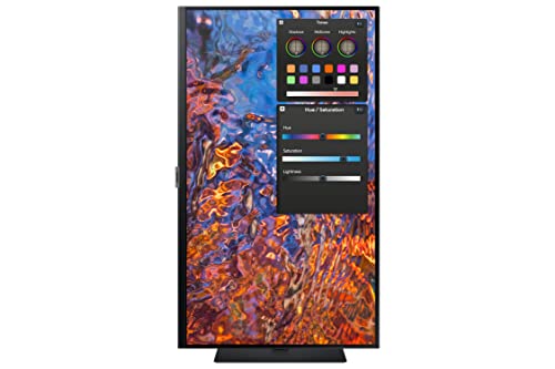 SAMSUNG ViewFinity S8 Series 32-Inch 4K UHD High Resolution Monitor, IPS Panel, 60Hz, Thunderbolt 4, HDR 10+, Built-in Speakers, Height Adjustable Stand (LS32B804PXNXGO),Black