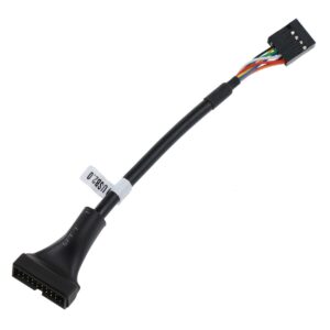 lovelysp 20pin to 9pin usb3.0 to 2.0 conversion cable connector mainboard cable 20 to 9 pins usb 3.0 20-pin male head to usb 2.0 9-pin female head-1pcs