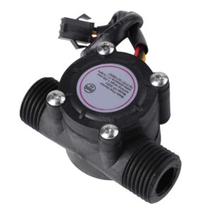 g1/2 (dn15) water flow sensor 1~30l/min hall effect flowmeter quick connect for water heater inlet(6.1×3.4cm/2.4×1.3in)