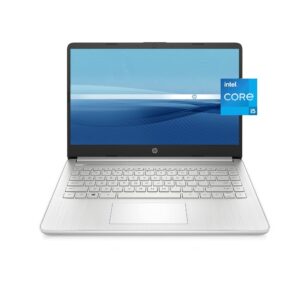 hp 2023 newest 14 laptop, 14 inch display, intel core i5 1135g7 processor, 16gb ram, 512gb ssd, intel iris xe graphics, bluetooth, webcam, wifi, windows 11 home, natural silver