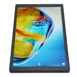 chiciris tablet pc, 100-240v orange 5g wifi support fast charging 10 inch tablet for study (us plug)