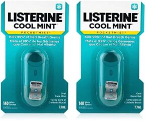 listerine pocket mist cool mint 7.7 ml (pack of 2)