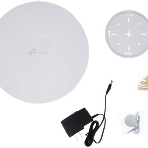 TP-Link EAP670 Omada WiFi 6 AX5400 Wireless 2.5G Ceiling Mount Access Point Support Mesh, OFDMA (Renewed)