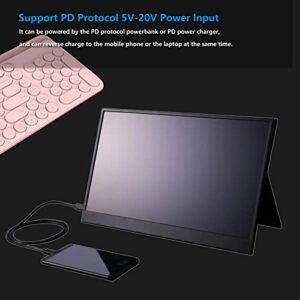 13.3'' Professional Portable Monitor (1920X1080) FHD, Portable Travel Monitor for Laptop USB-C HDMI Gaming Ultra-Slim Display w/Speaker, External Monitor for Laptop PC Phone PS5 Switch 13 US Plug