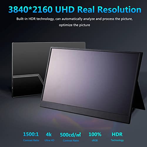 13.3'' Professional Portable Monitor (1920X1080) FHD, Portable Travel Monitor for Laptop USB-C HDMI Gaming Ultra-Slim Display w/Speaker, External Monitor for Laptop PC Phone PS5 Switch 13 US Plug