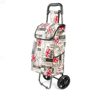 shopping trolley on wheels multi function shopping cart travel elderly cart collapsible portable cart luggage cart lever car trolley storage hand trucks,#3 ,