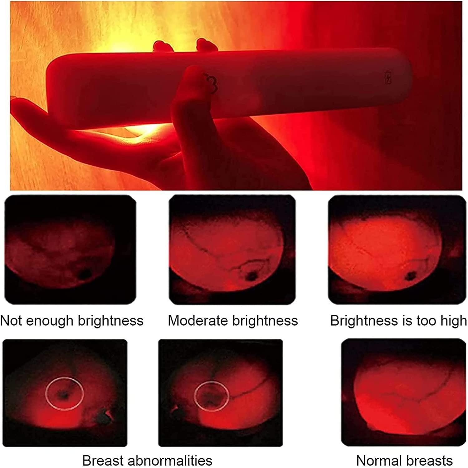 KTTR Handheld Vascular Display Instrument,Red Light Vein Finder, Vein Illumination Detector for Easy Finding Subcutaneous Veins Device for Hospitals Clinics Use