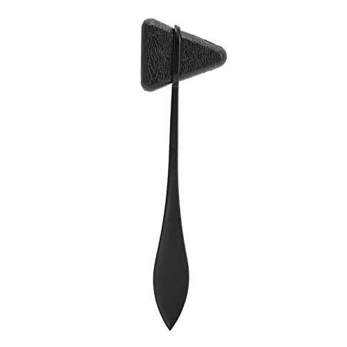 Neurological Testing Hammer, Ergonomic Neurological Percussion Hammer Triangular Black Zinc Alloy for Men for Muscle