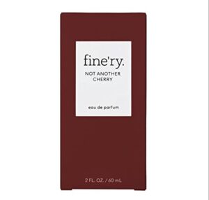 fine'ry not another cherry eau de parfum - wild cherry, rose, amaretto - fragrance perfume for women - 2oz