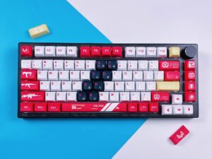 btncl csgo keycaps set, printstream bloodsport dye-sub xda profile pbt keycap for gaming mechanical keyboard (color : bloodsport)