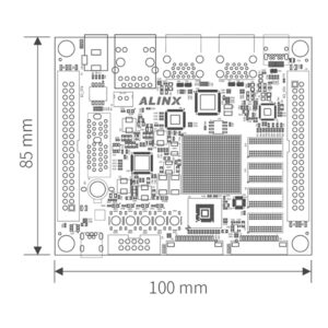 MiiElAOD AXU2CGB: Xilinx Zynq UltraScale+ MPSoC ZU2CG FPGA Board with Customzied Fan Vitis-AI DPU 2GB DDR4 8GB EMMC (Bare Board + Fan)