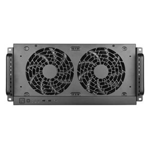 SilverStone Technology RM51 5U Rackmount Server Chassis with Dual 180mm Fans and Enhanced Liquid Cooling Capability, SST-RM51