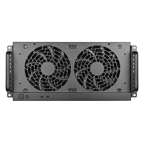 SilverStone Technology RM51 5U Rackmount Server Chassis with Dual 180mm Fans and Enhanced Liquid Cooling Capability, SST-RM51