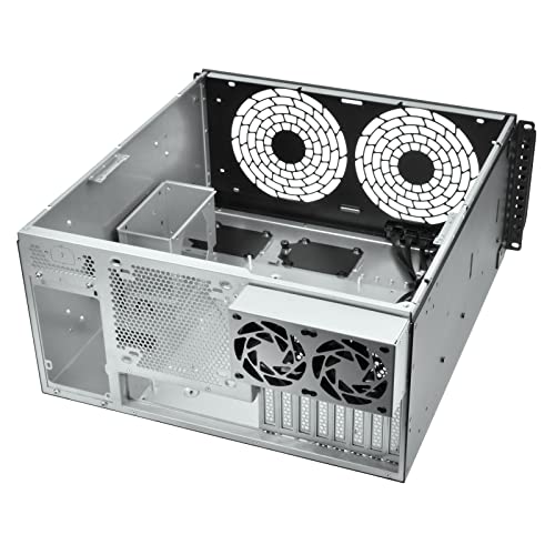 SilverStone Technology RM51 5U Rackmount Server Chassis with Dual 180mm Fans and Enhanced Liquid Cooling Capability, SST-RM51