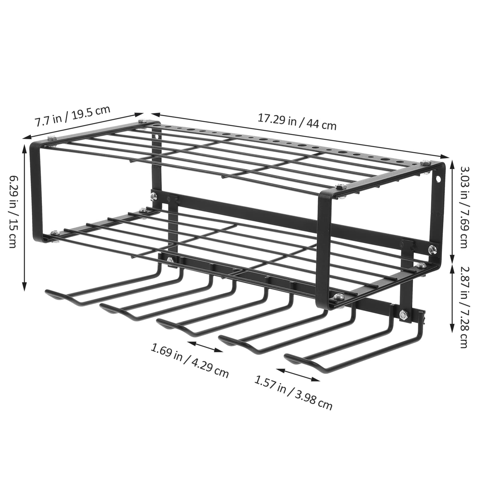 Angoily Electric Drill Storage Rack Power Tools Heavy Duty Shelves Hand Wisking Tool Electric Garage Organizer Drill Rack Taladros Inalambricos Drill Organizer Wall Mount Tool Organization