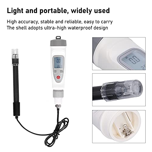 LIANGLIDE Water Tester Pen PH‑20W Water Quality Tester Digital PH Meter Portable PH Test Pen for Tap Water Aquaculture