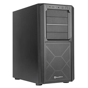 silverstone technology seta d1 mid-tower atx chassis with high storage capability & versatility, sst-sed1-b