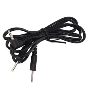 kadimendium electrode wires, black promote 3.9ft 2.5mm electrode cable versatile for digital treatment machine