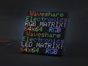 full-color rgb led matrix panel for raspberry pi 4b+ 4b 3b+ 3b 2b+ zero w wh pico esp32 ardui 2.5mm pitch 64×64 pixels adjustable brightness