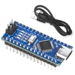 osoyoo 1x nano at+mega+328p module ch340 5v/16m usb-c micro-controller board for arduino nano v3.0