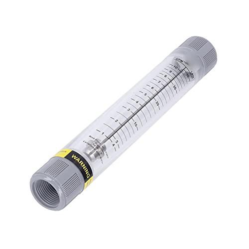 Flowmeter, 1-10GPM Acrylic Liquid Flow Meter Tube Type Transparent Accuracy Durable for Factory