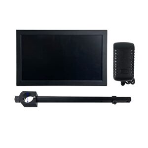 hdmi vga industrial monitor 11.6 inch lcd ips displayer monitor + 33mm 25mm stand holder for stereo microscope video microscope (color : lcd with 25mm arm)