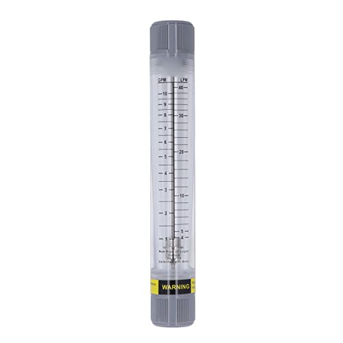 Flowmeter, 1-10GPM Acrylic Liquid Flow Meter Tube Type Transparent Accuracy Durable for Factory